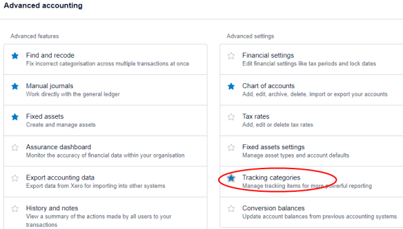 Project tracking | Xero for Small Charities