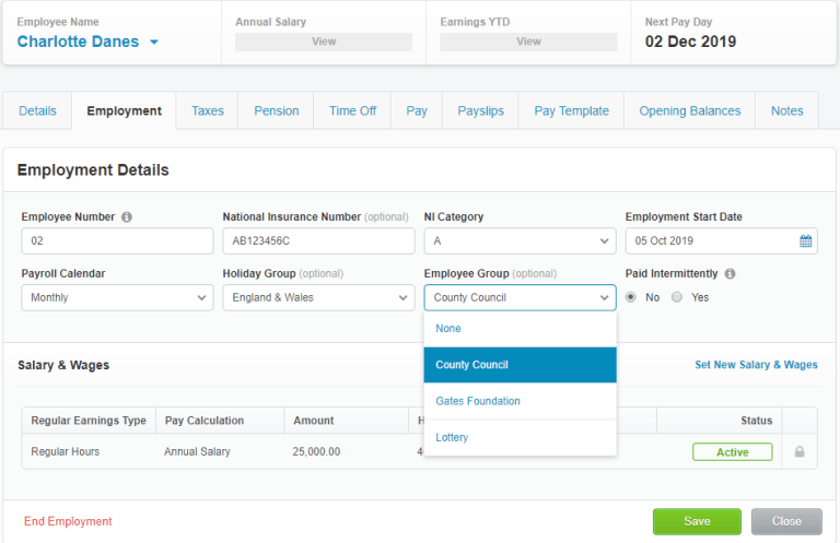Project tracking | Xero for Small Charities