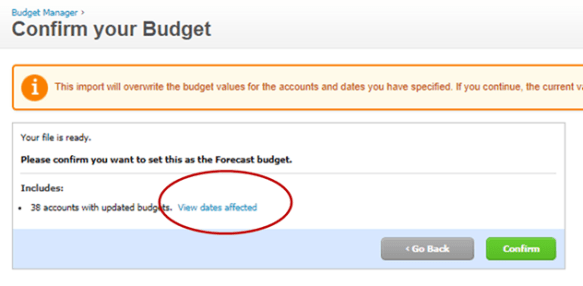 Budget and forecast | Xero for Small Charities
